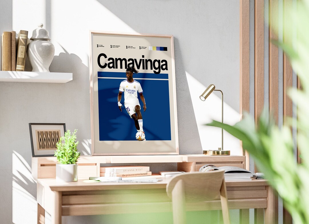 Eduardo Camavinga Poster Real Madrid Poster Football Wall - Etsy