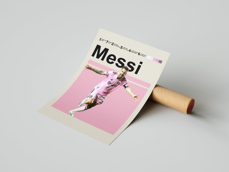 Lionel Messi Poster, Inter Miami Poster, Football Wall Poster .lionel ...