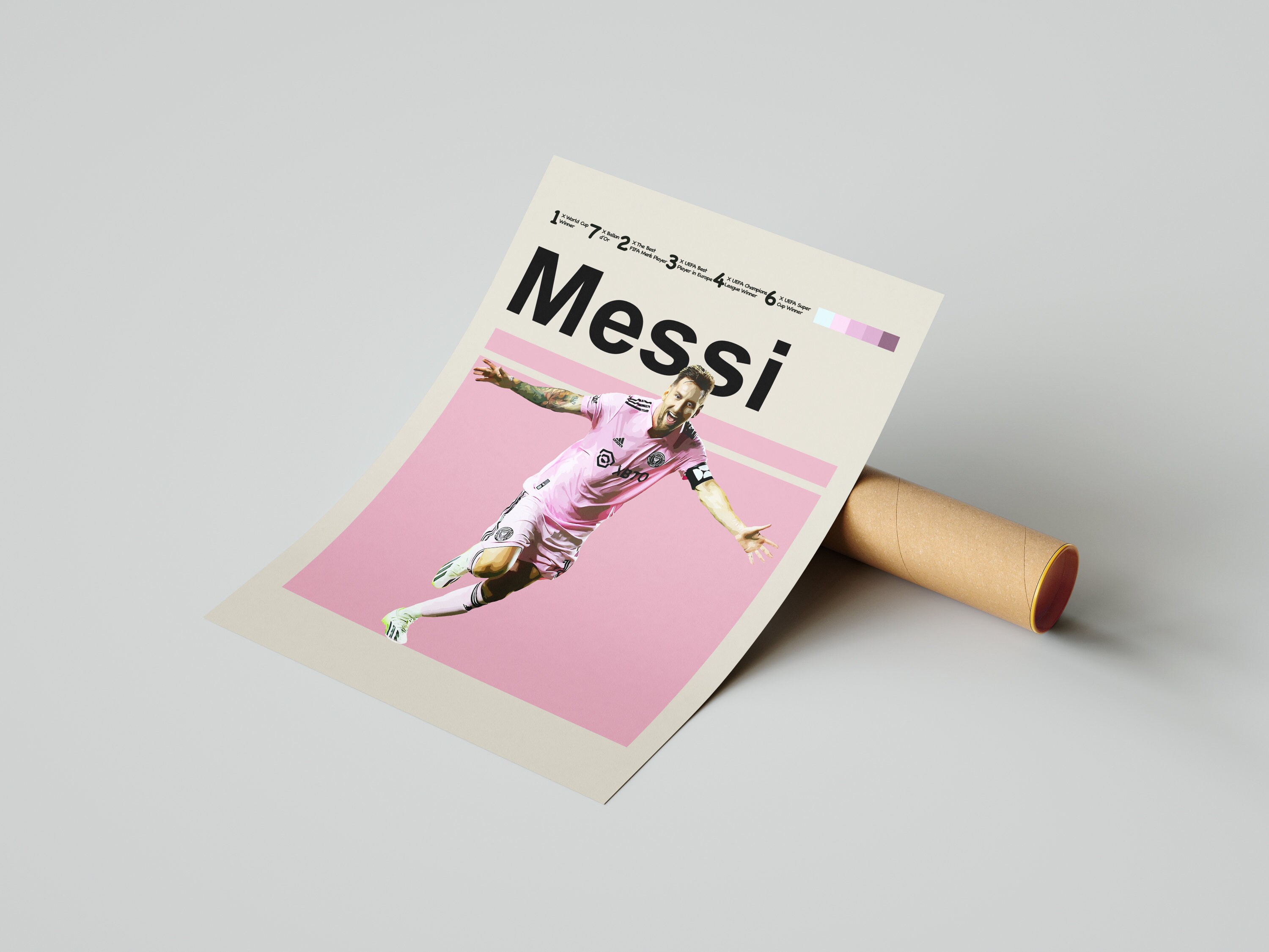 Lionel Messi Poster, Inter Miami Poster, Football Wall Poster .lionel ...
