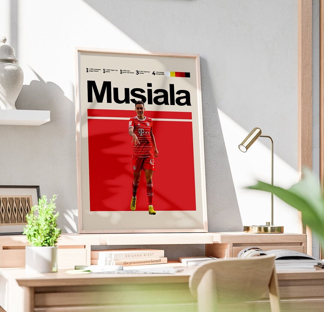 Jamal Musiala Poster Bayern Munich Poster Football Instant - Etsy