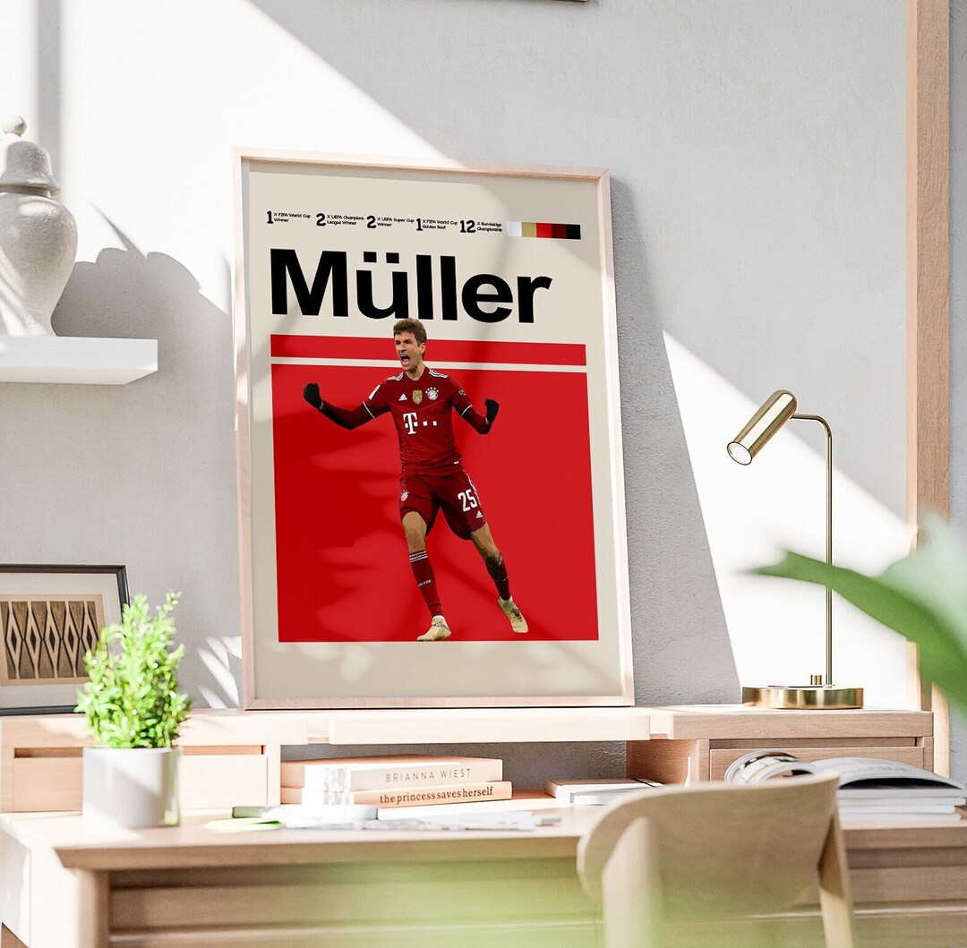 Thomas Müller Poster Bayern Munich Poster Football Poster - Etsy