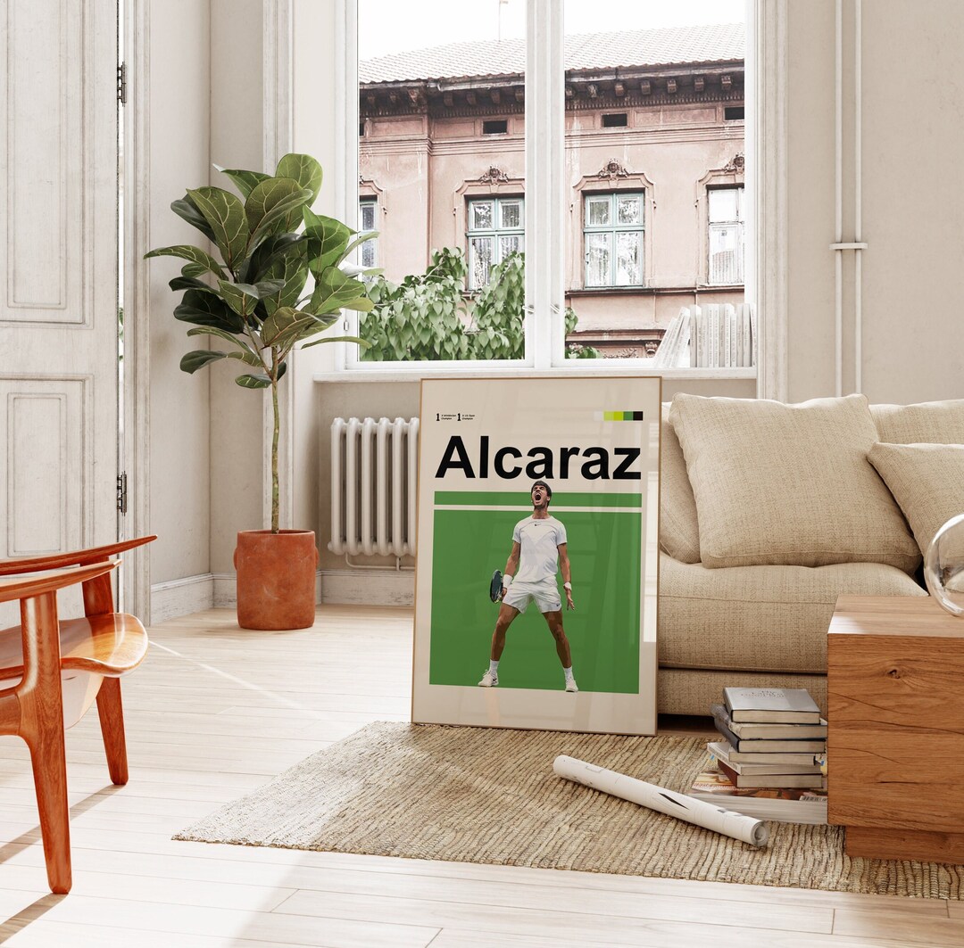 Carlos Alcaraz Poster, Tennis Poster, Alcaraz Poster, Tennis Art Print ...