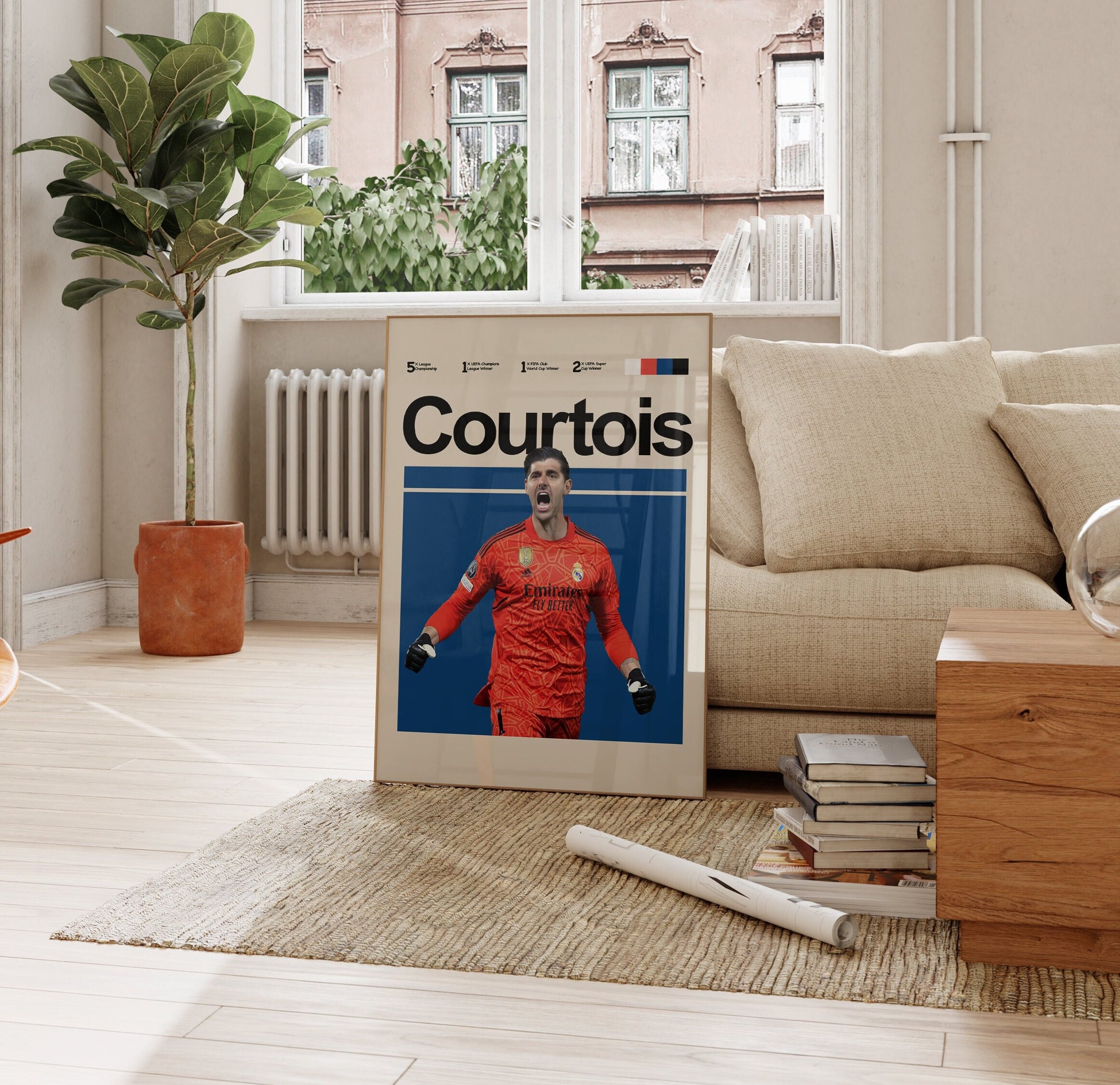 Thibaut Courtois Poster, Real Madrid Poster, Courtois Football Download ...