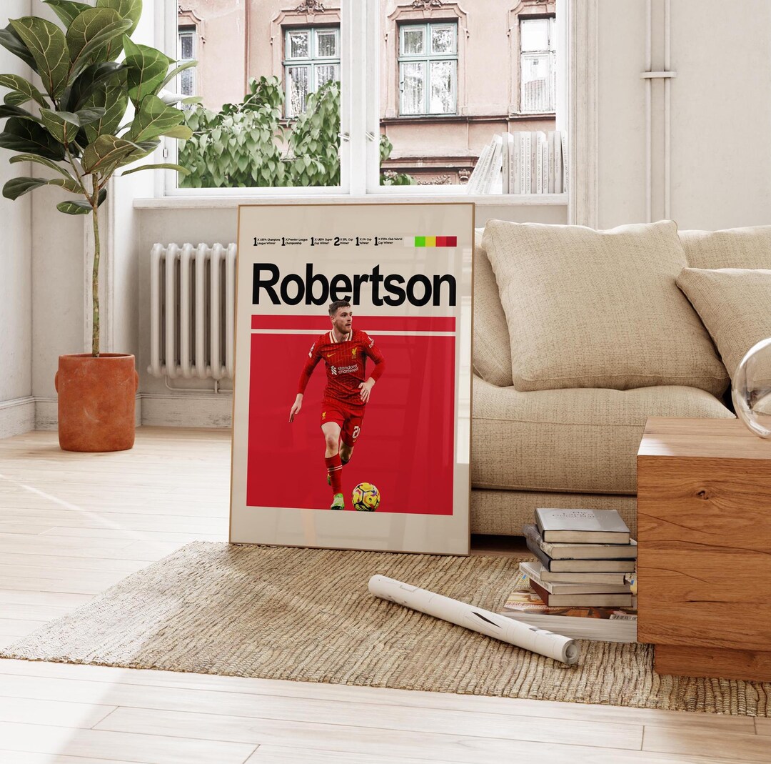 Andrew Robertson Poster, Liverpool Football Team, Football Prints ...