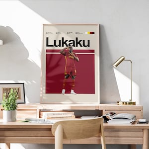 Romelu Lukaku Poster, AS Roma Poster, Football Download Poster, Romelu ...