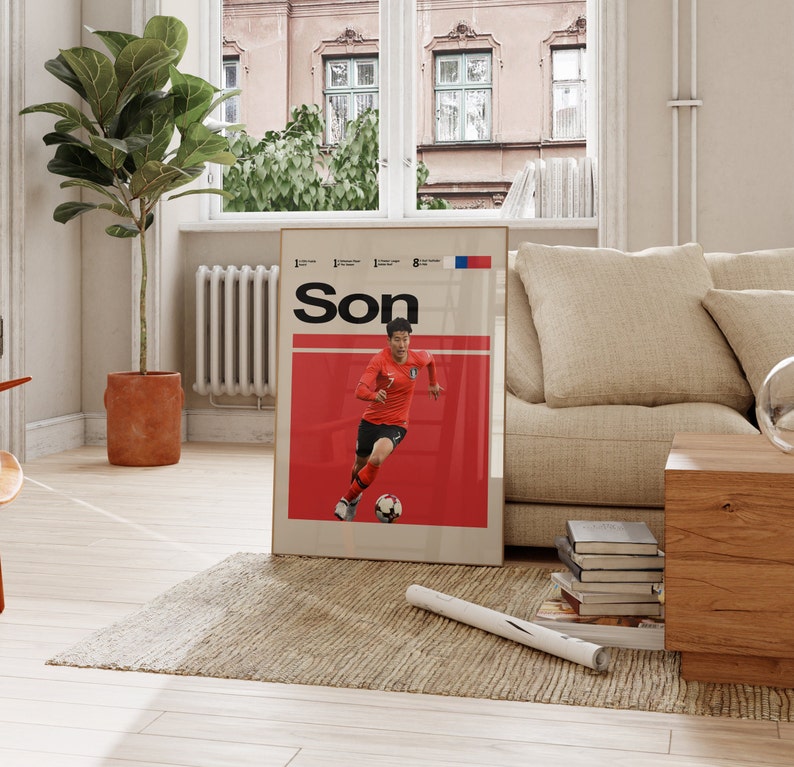 Heung-min Son Poster, Südkorea Fußball Mannschaft Poster, Son Fußball ...