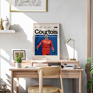 Thibaut Courtois Poster: Real Madrid Goalkeeper Art (digital Download ...