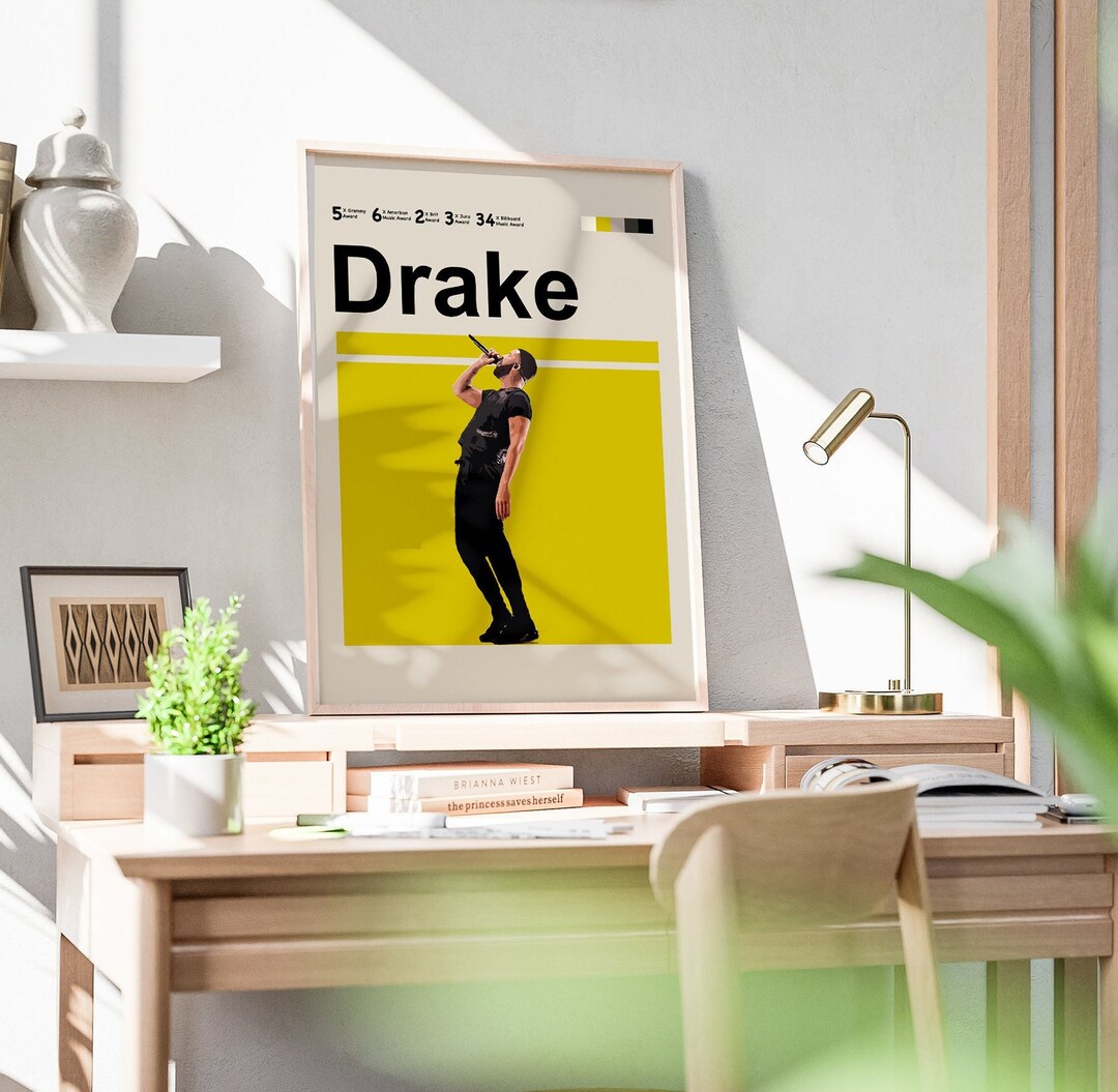 Drake Poster Musician Poster Drake Wall Art Rapper Wall - Etsy