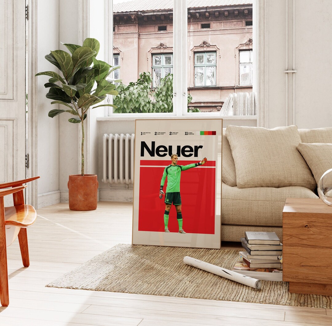 Manuel Neuer Poster: Bayern Munich Goalkeeper Art (digital Download) - Etsy