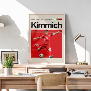 Joshua Kimmich Poster, Bayern Munich Football Team, Digital Print Art ...
