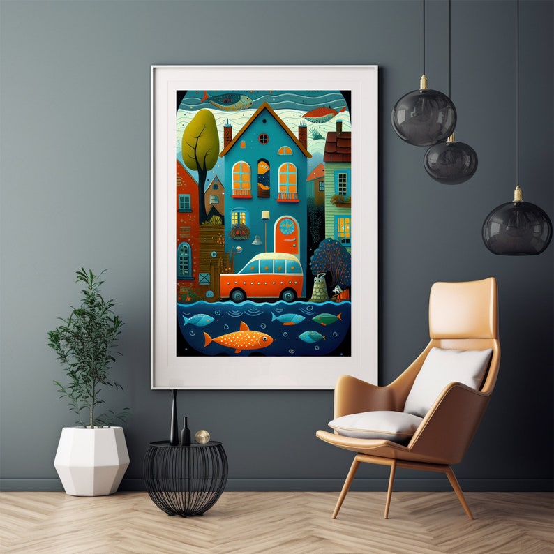 Discover the Beauty of Naive Art With Our Printable Wall Art Collection ...