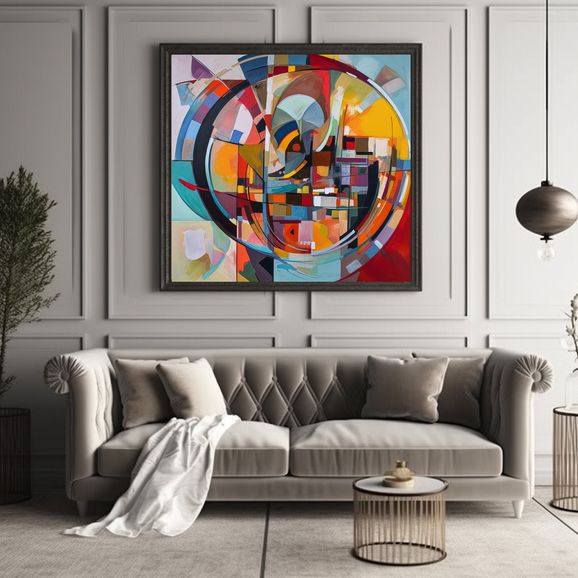 Printable Modern Style Painting - Etsy