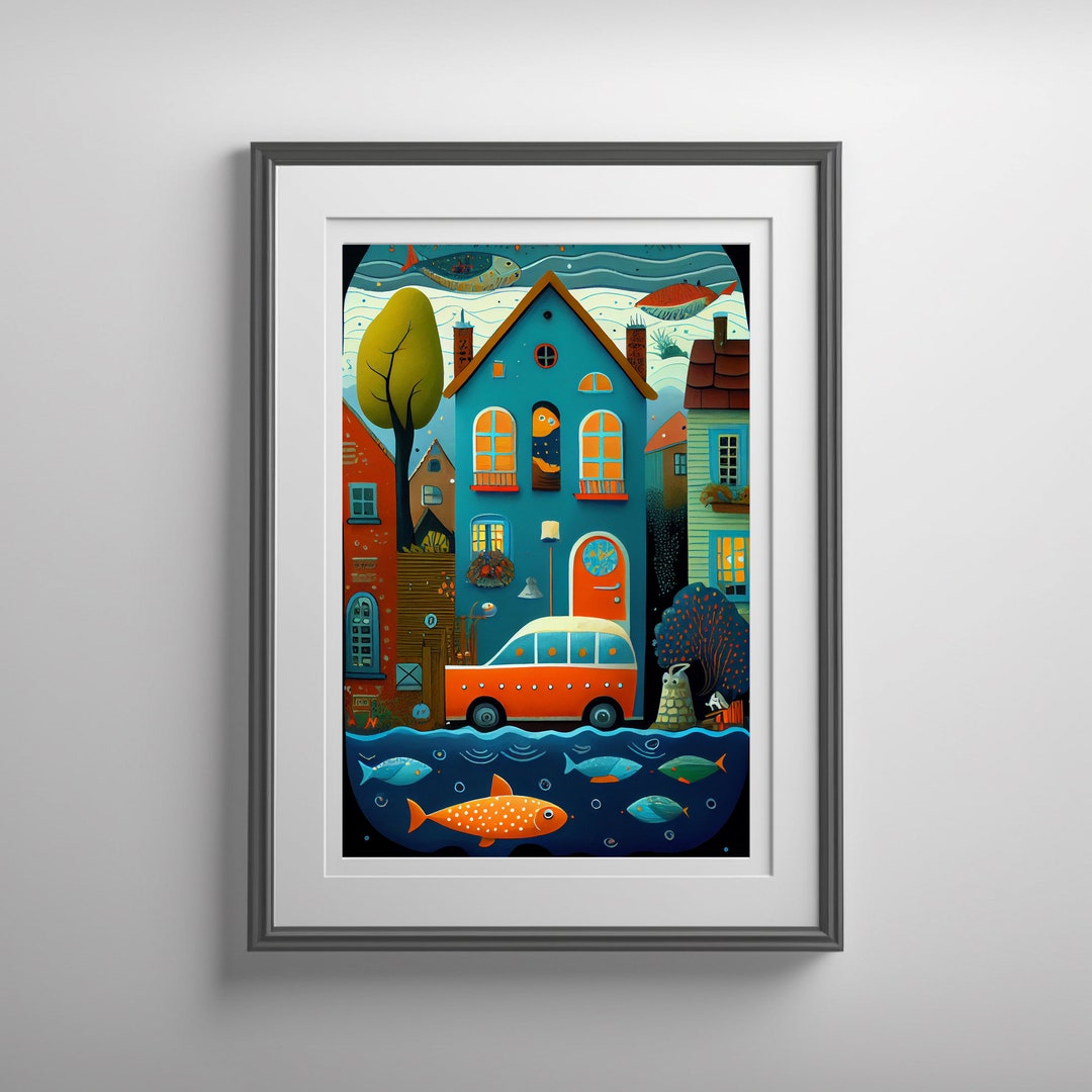 Discover the Beauty of Naive Art With Our Printable Wall Art Collection ...