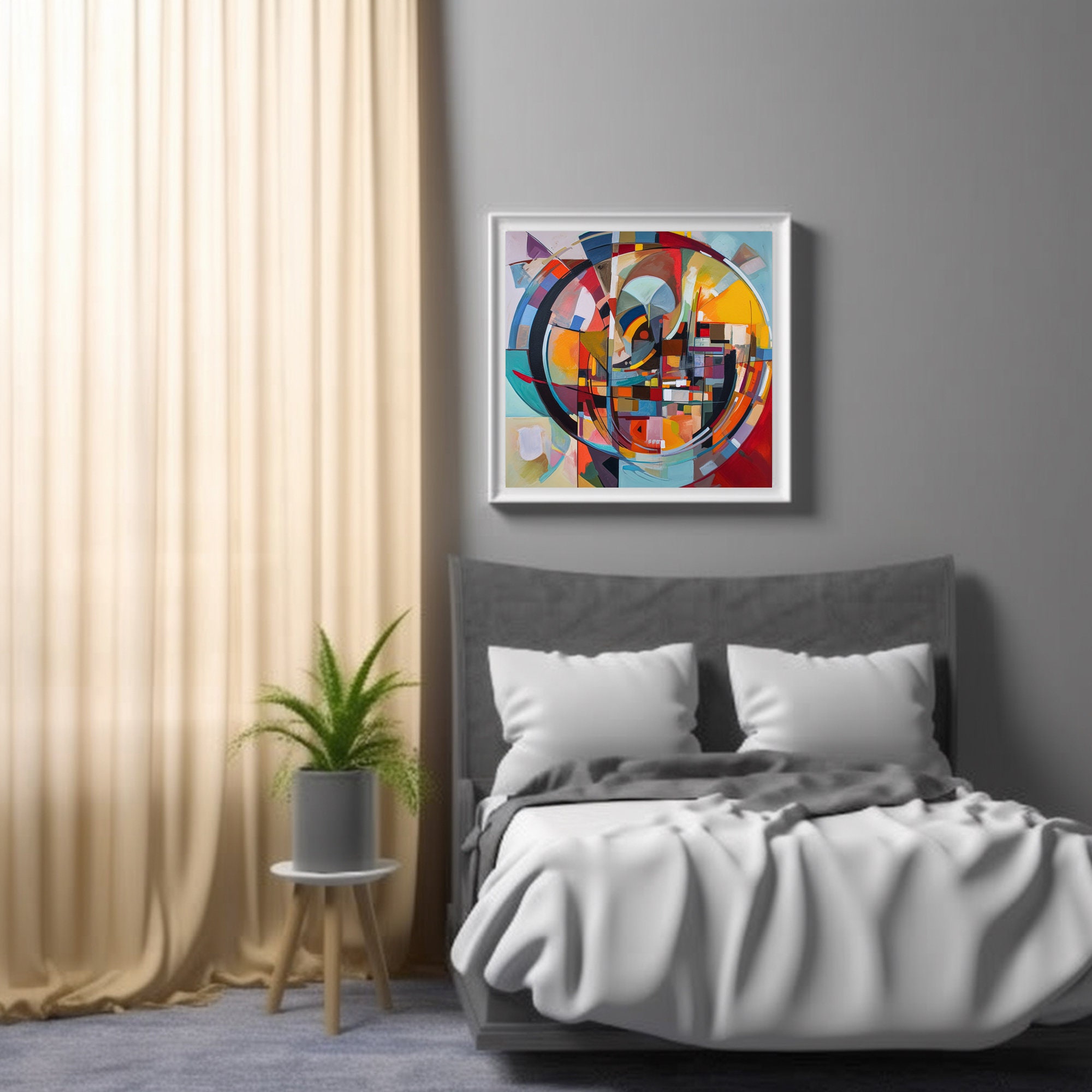 Printable Modern Style Painting - Etsy