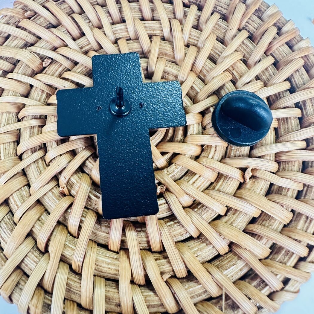 Jesus Emblem Enamel Pin Minimalist Black & White Design Symbol of Peace ...