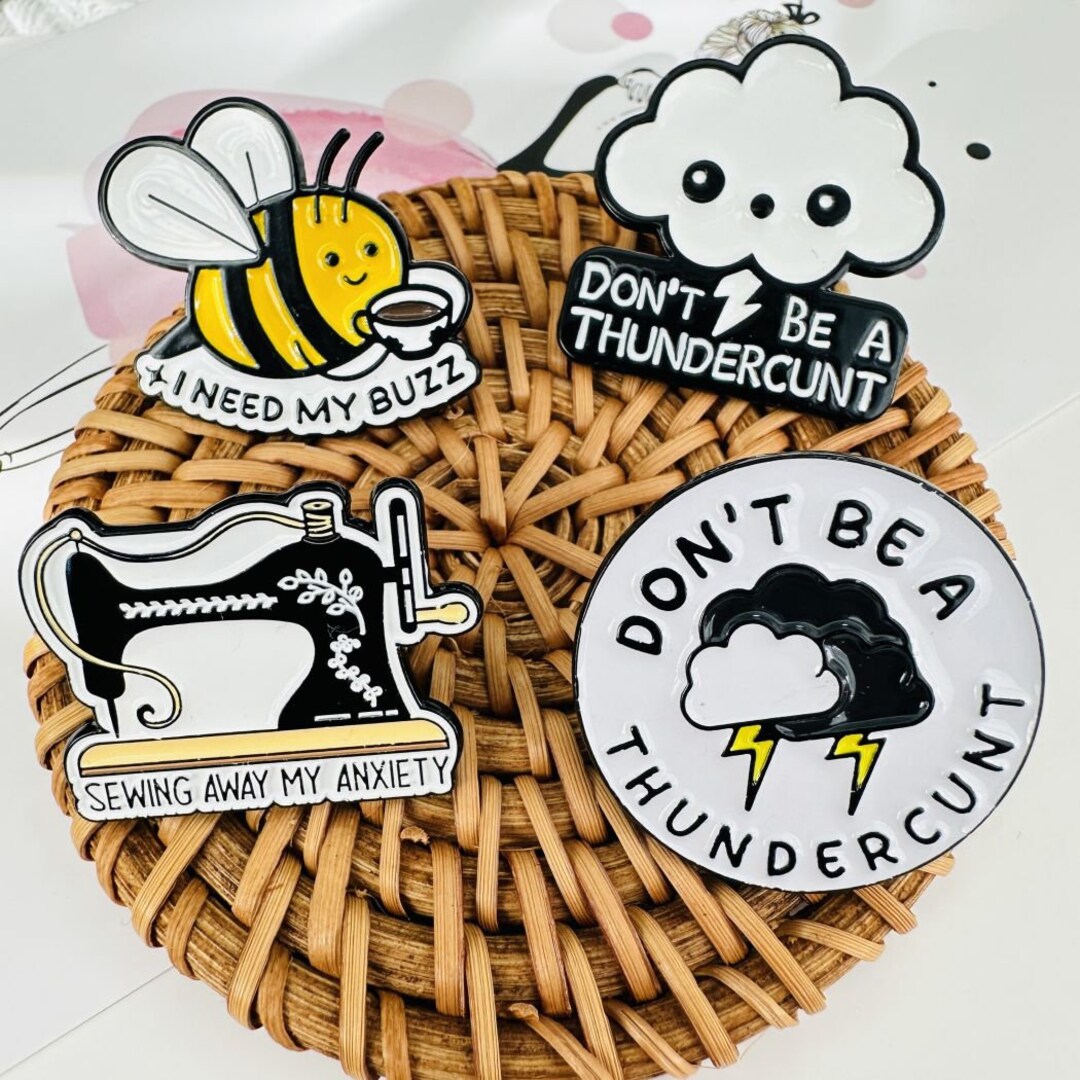 Cheer up Charms Enamel Pin – Sweet Cartoons Bearing Inspirational ...