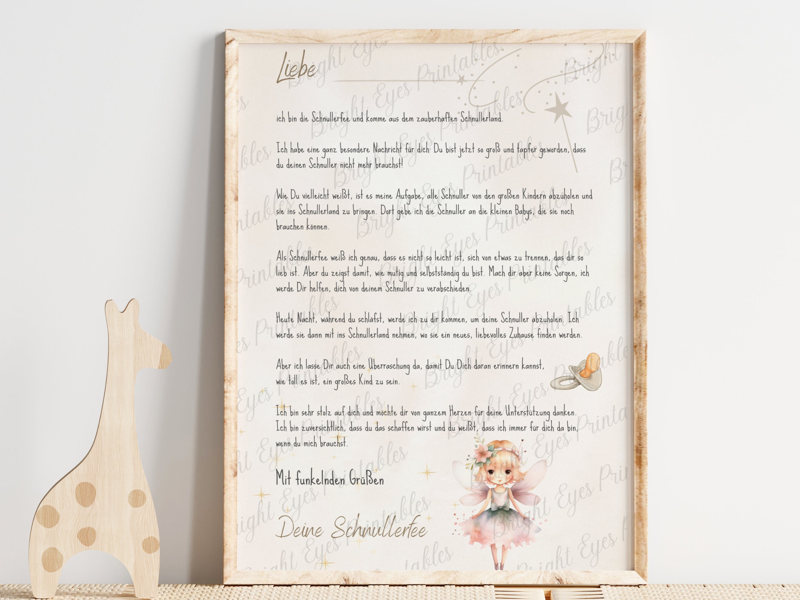 Letter From the Pacifier Fairy Instant Download for Boys and - Etsy