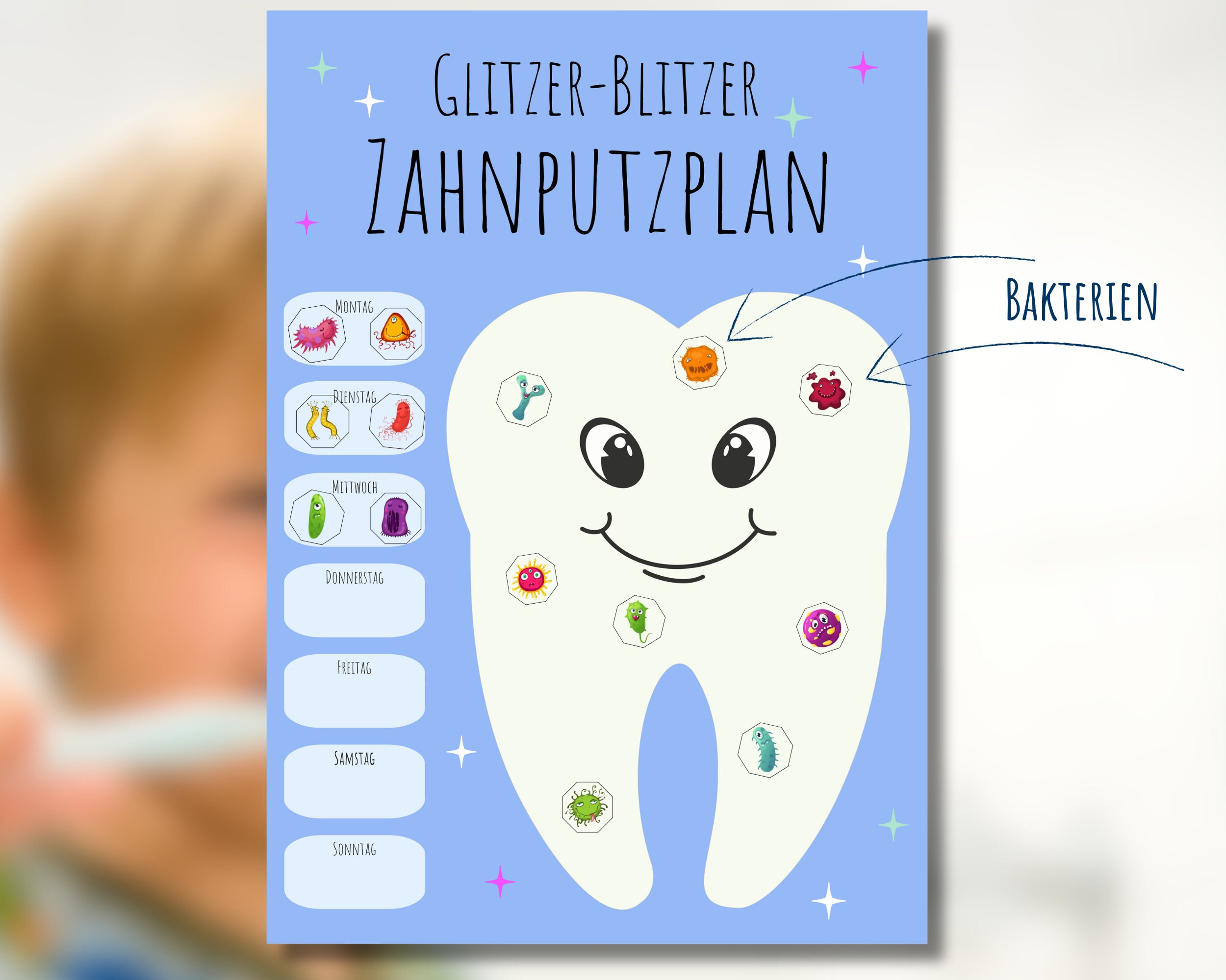 Brushing Teeth Children - Plan to Print, Playful Tooth Brushing Fun PDF ...