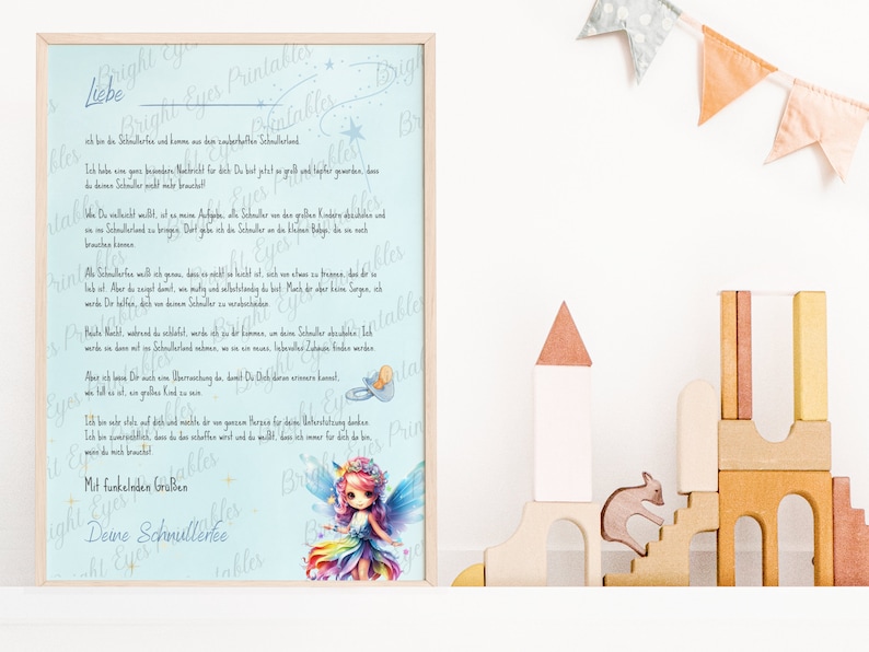 Pacifier Fairy Farewell Letter, Instant Download for Boys & Girls ...