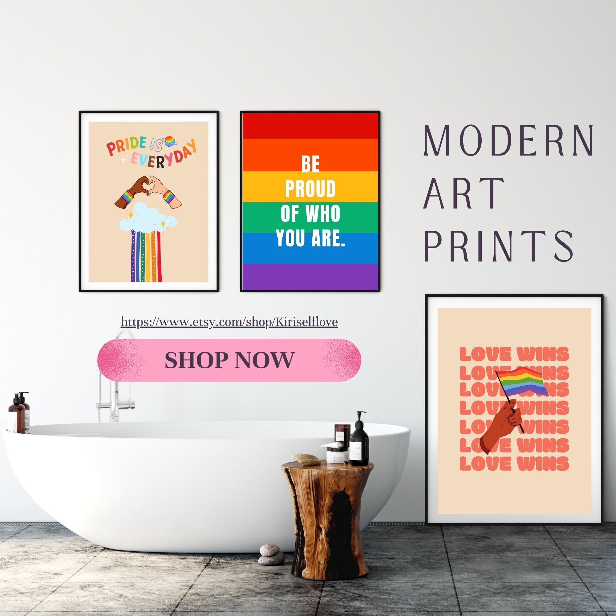 LGBTQ Pride Wall Decor, Couple Gift Wall Art, LGBTQ Art, Pride Art ...