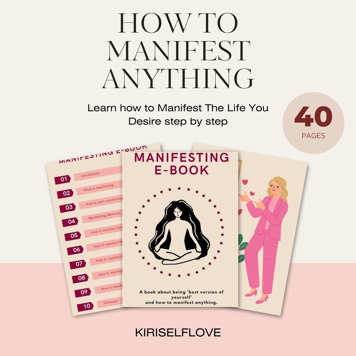 Manifesting E-book, How to Manifest Anything, Manifest Your Desire Life ...