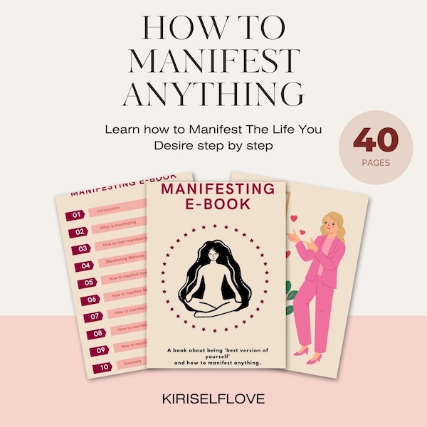 Manifesting E Book, How to Manifest Anything, Manifest Your Desire Life, - Etsy