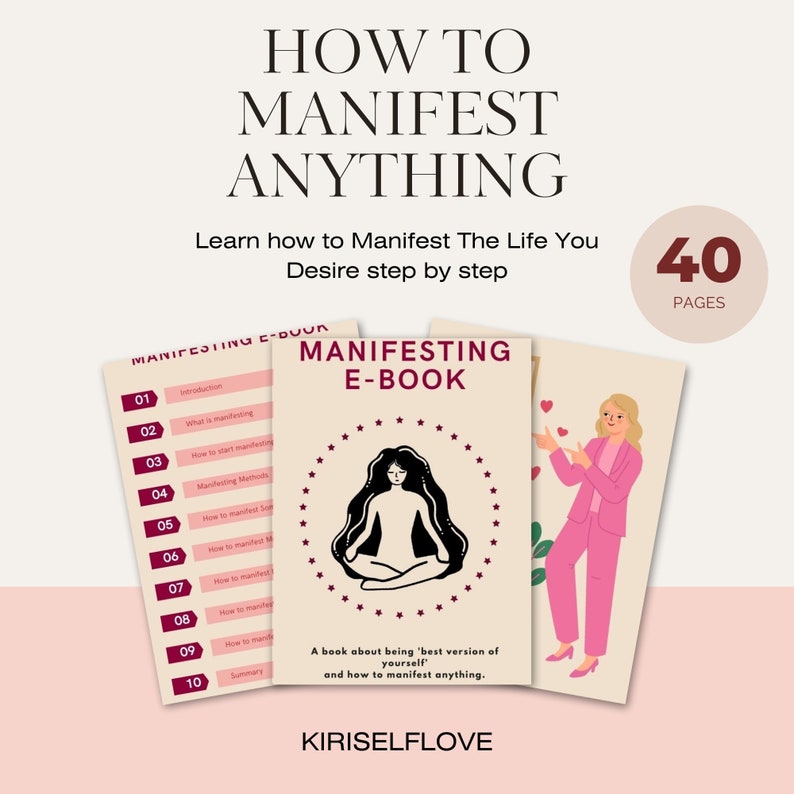 Manifesting E-book, How to Manifest Anything, Manifest Your Desire Life ...