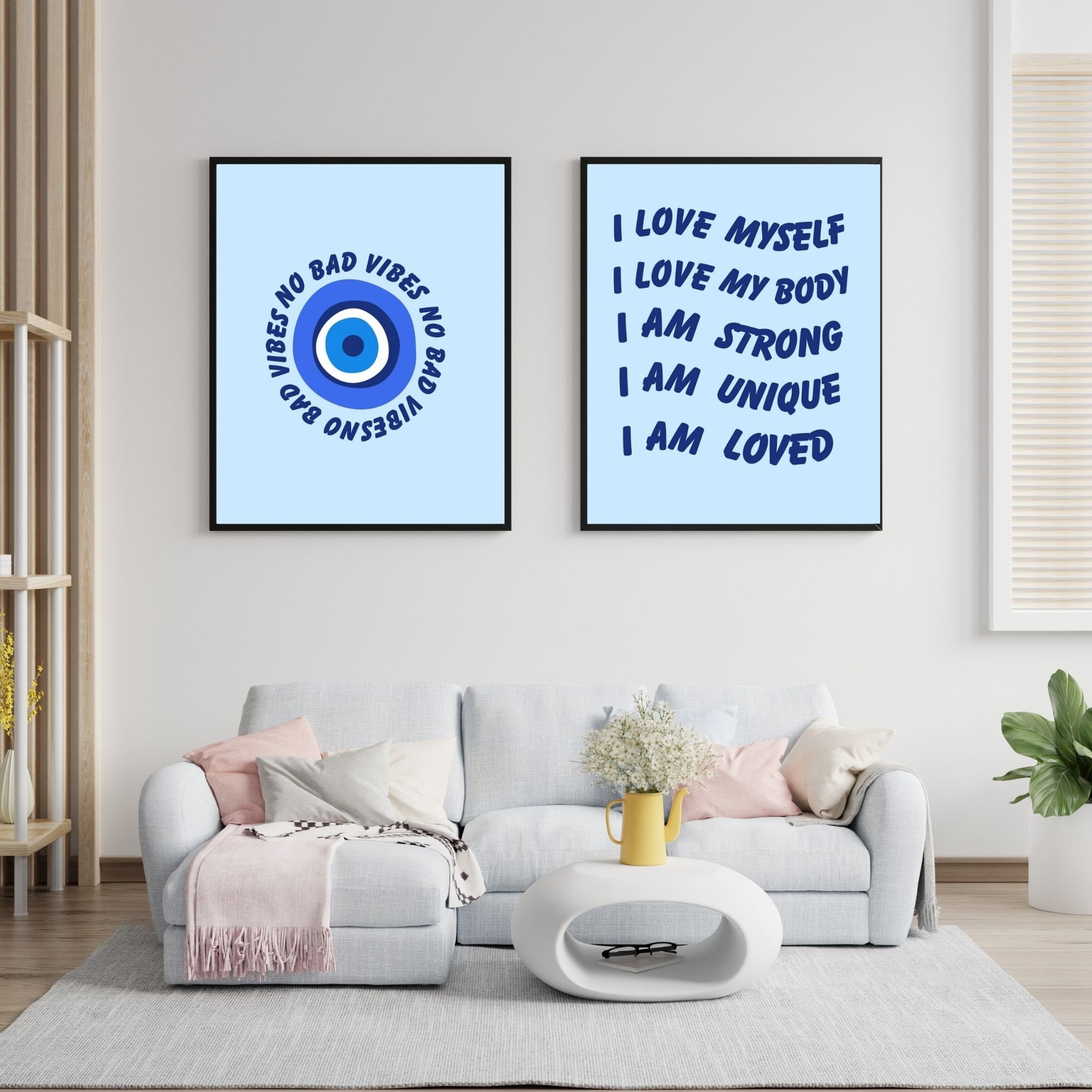 Evil Eye Wall Art Print Evil Eye Room Decor Self Love No - Etsy