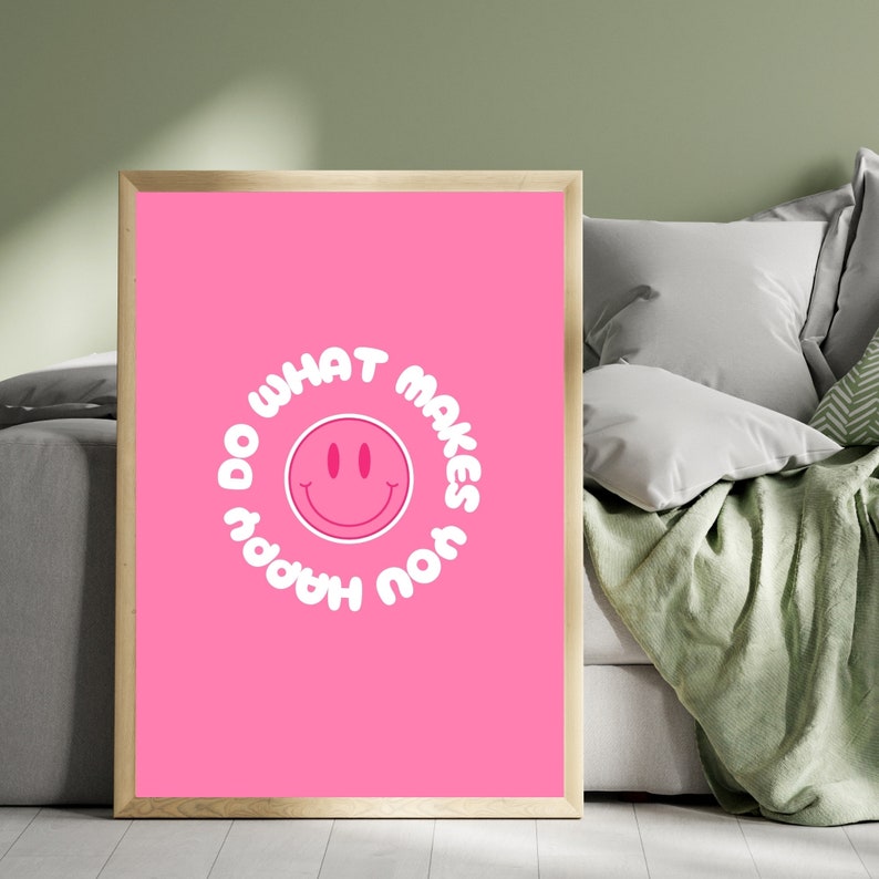 Pink Manifest Gallery Wall Art | Set of 5 Printables, Aesthetic Wall ...