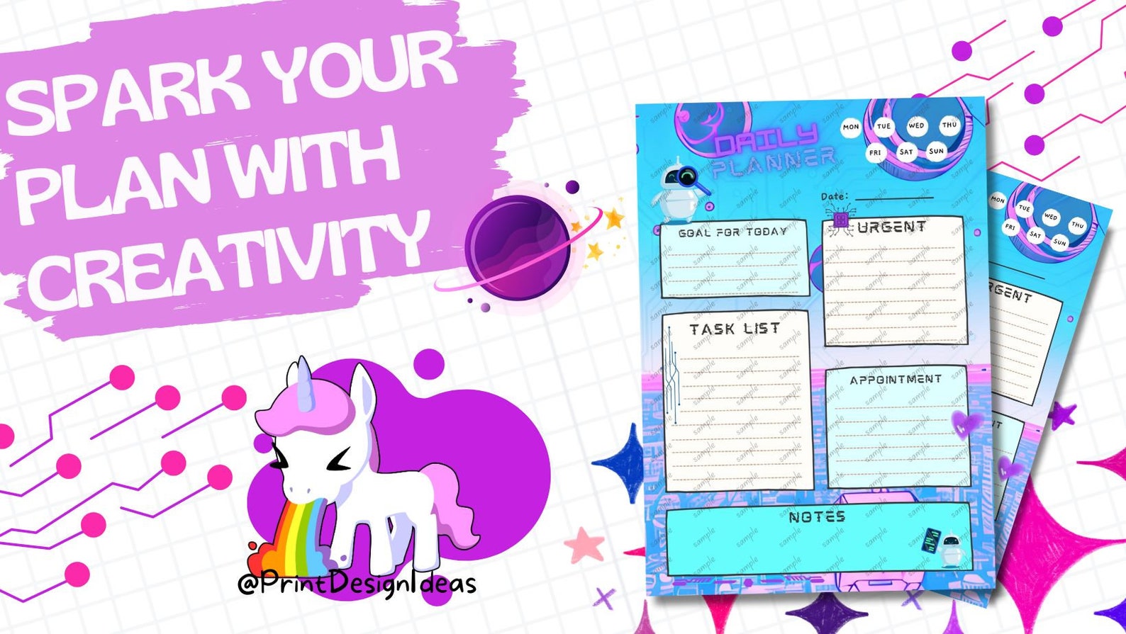 Aliens Week Plan Organiser All for YOU!!! It is an Efficient Way to ...