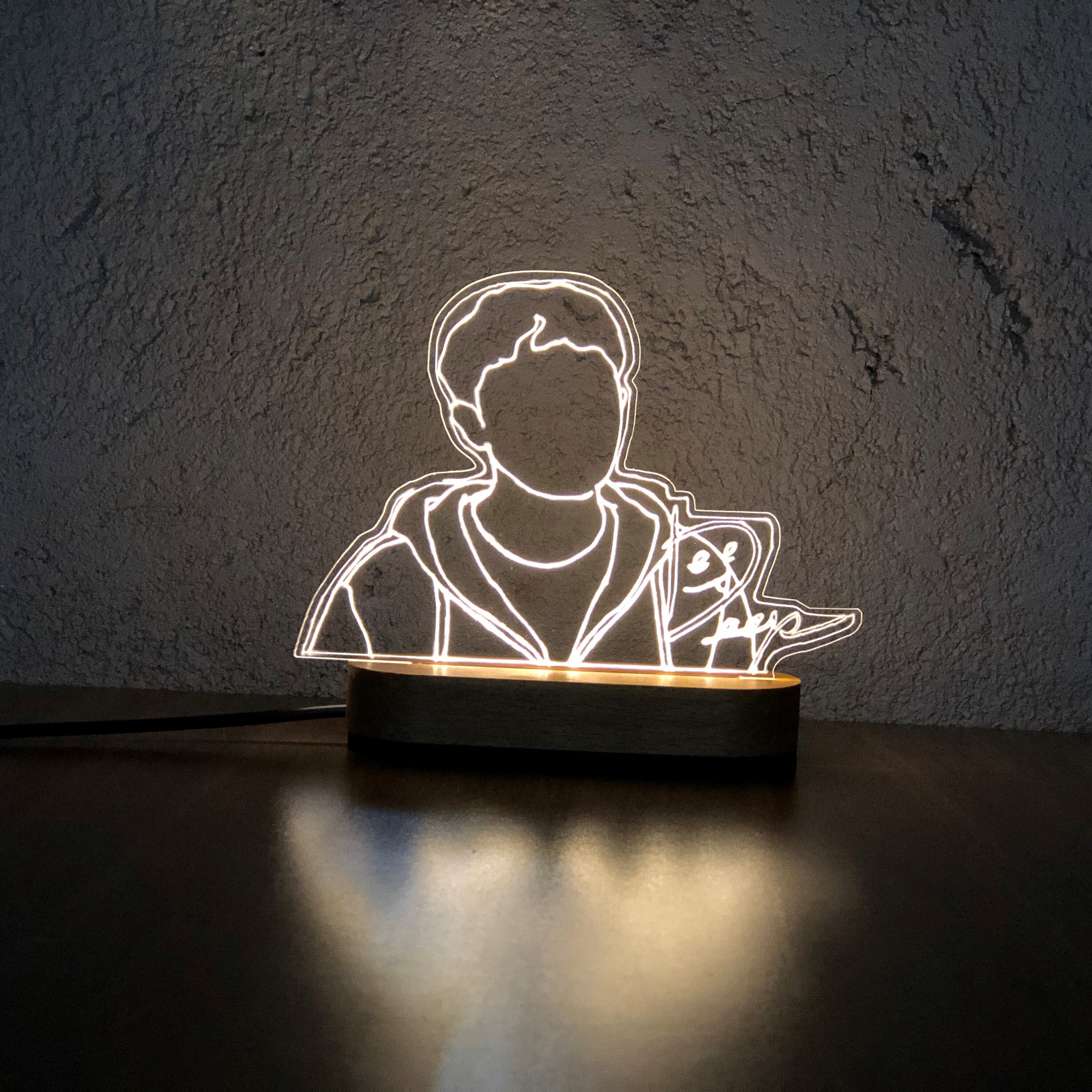 Custom Photo 3d Lamp Led Light Custom Made Night Light With - Etsy