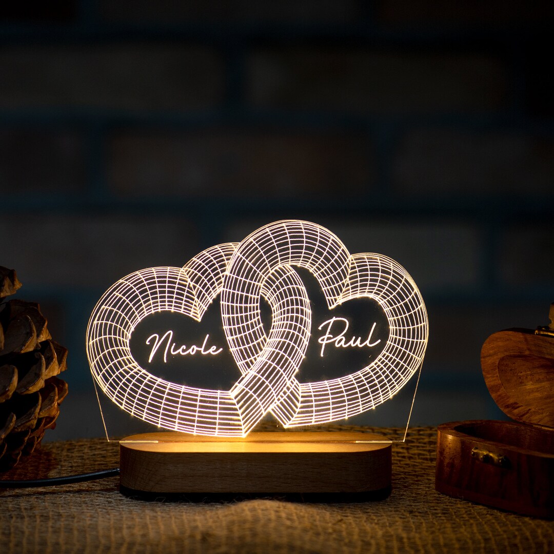 Boyfriend Gift,personalized Night Light , Anniversary Gift,custom Night ...