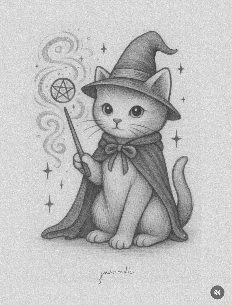 Printable Whimsical Cat Flash Tattoo Sheets - Etsy