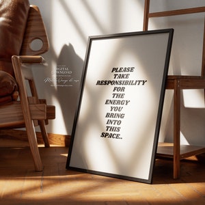 Funny Quote Gift for Living Room Wall Decor Downloadable Multi Sizes ...