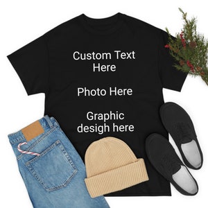 Women Custom Text, Graphic Design, Photo Personalized T-shirts - Etsy