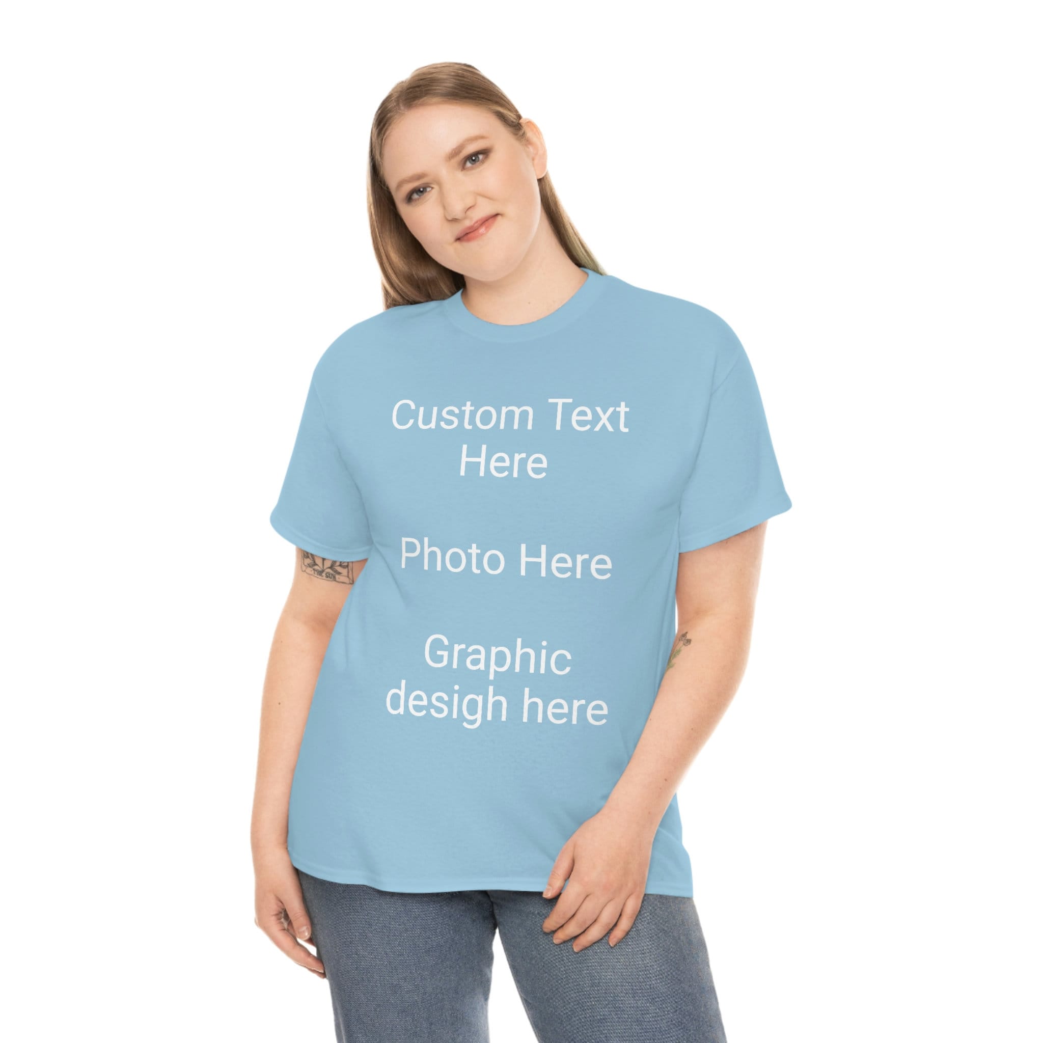 Women Custom Text, Graphic Design, Photo Personalized T-shirts - Etsy