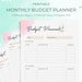 Cute Monthly Budget Planner, Monthly Budget Template, Digital Budget ...
