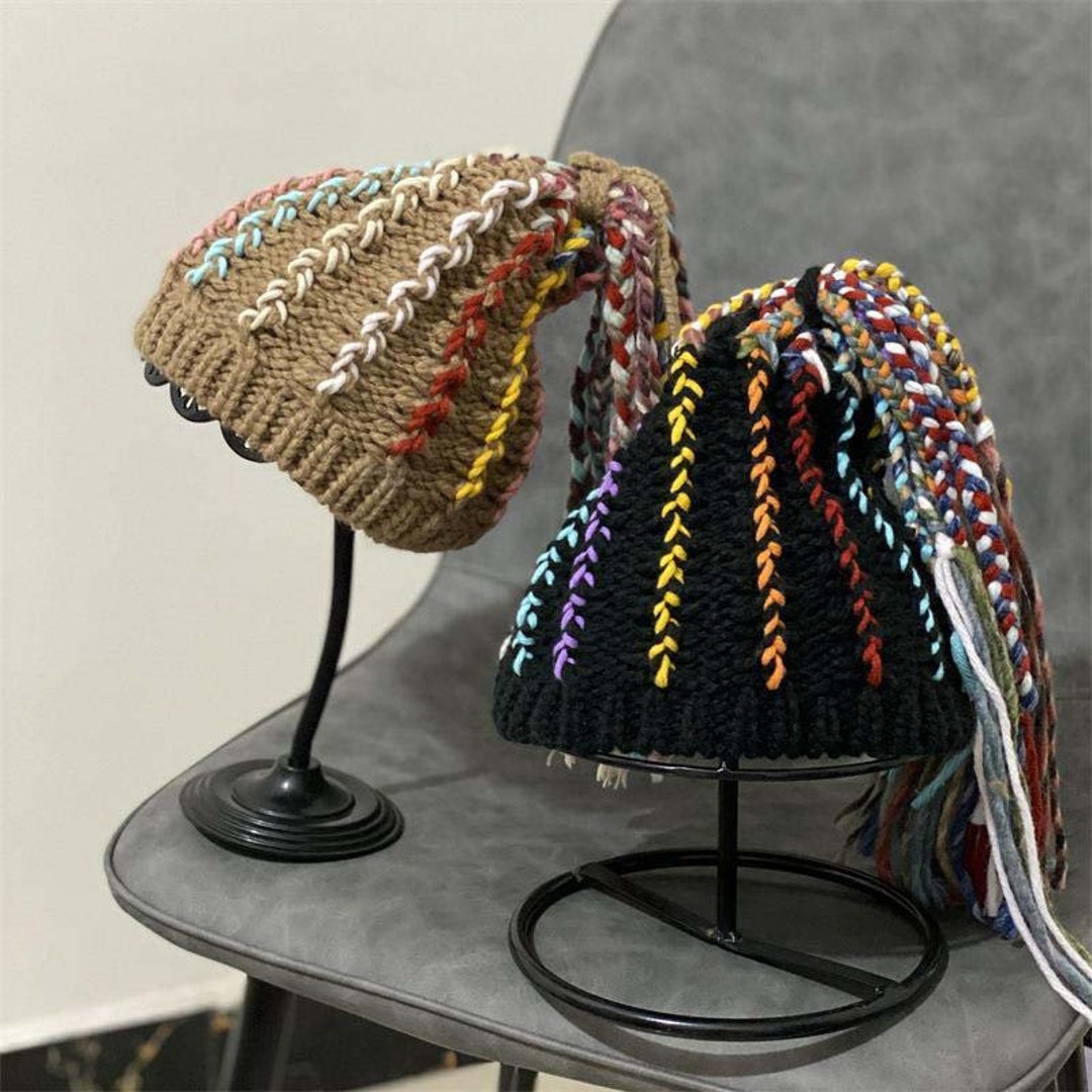 Women's Dreadlock Hat Fashion Wool Cap Warm Hat Winter Wig - Etsy