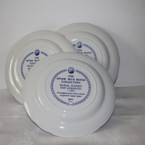 Three Spode Plates From the Spode Blue Room Collection: Aesop's Fables ...