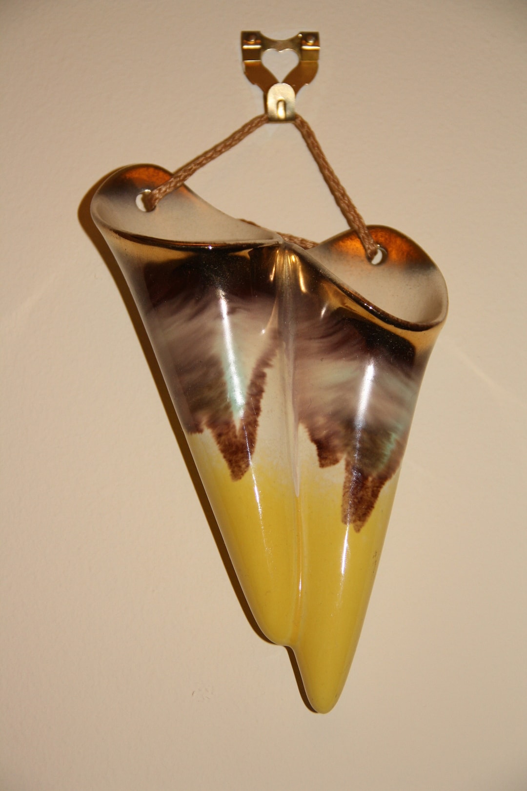 A Twin Wall Cornucopia, a Wall Decoration From the 1950s From Germany ...