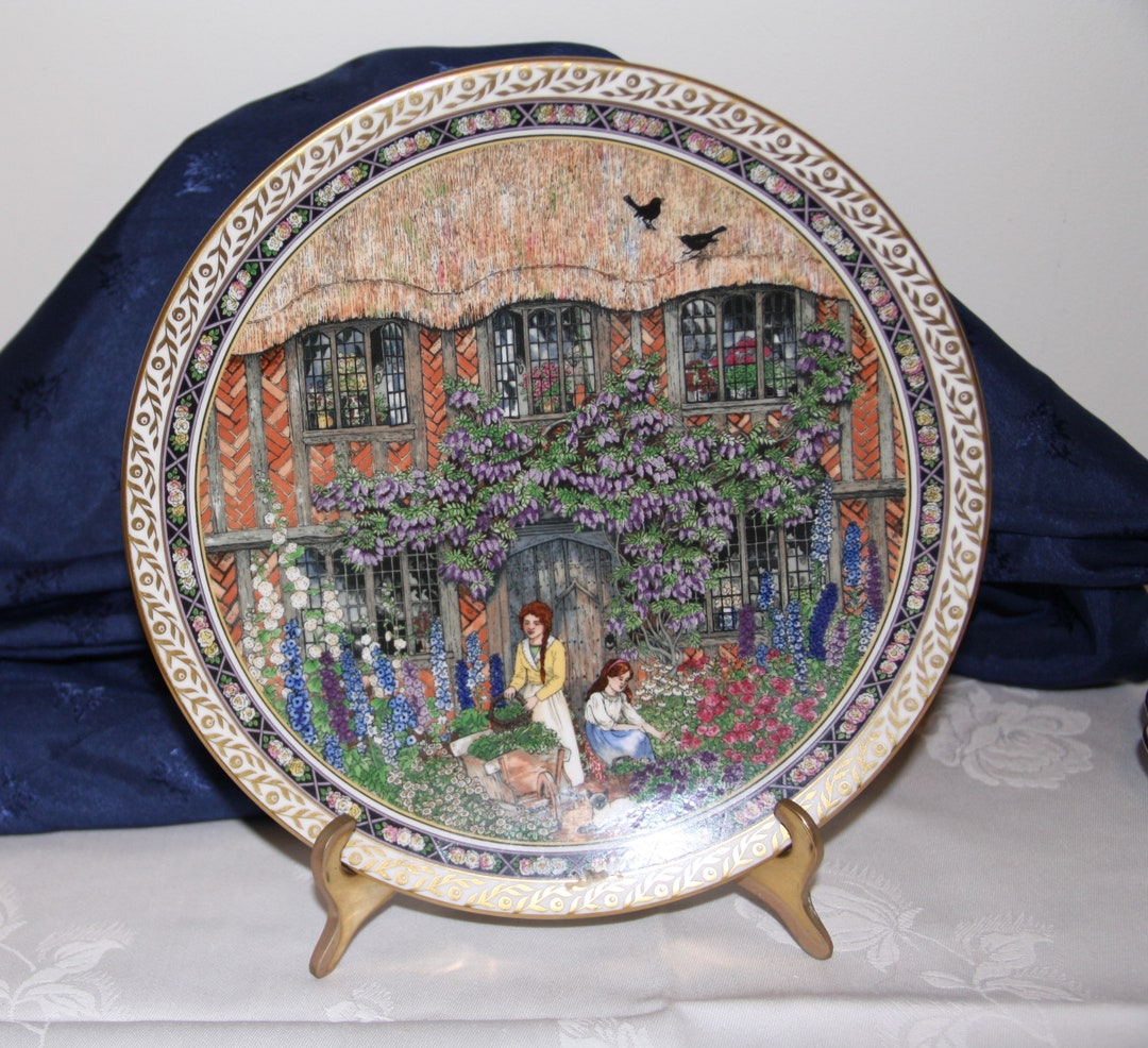 A Decorative Plate in the Theme of Country Cottages, Essex Red Brick by ...