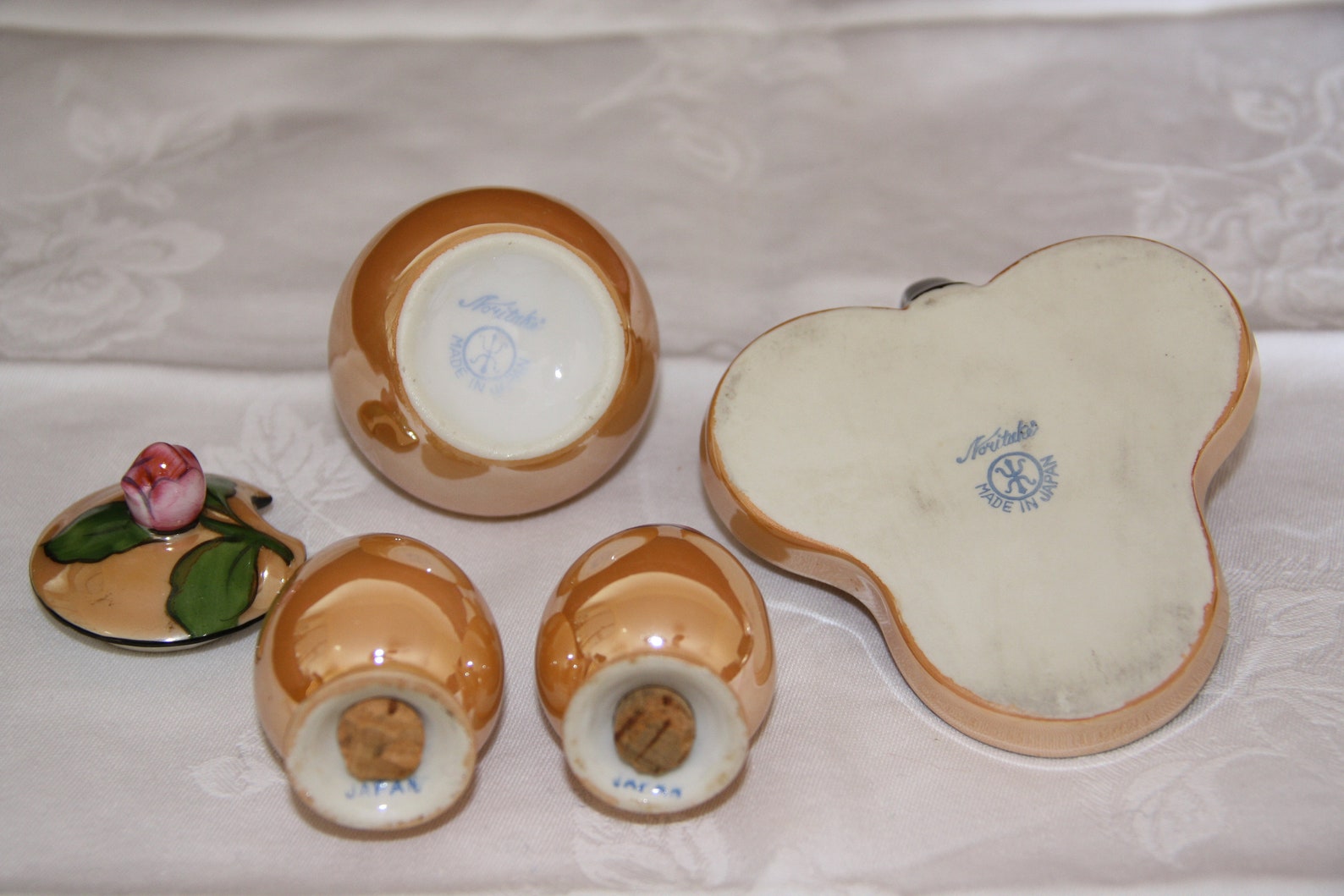 Noritake Condiment Set Lustreware - Etsy