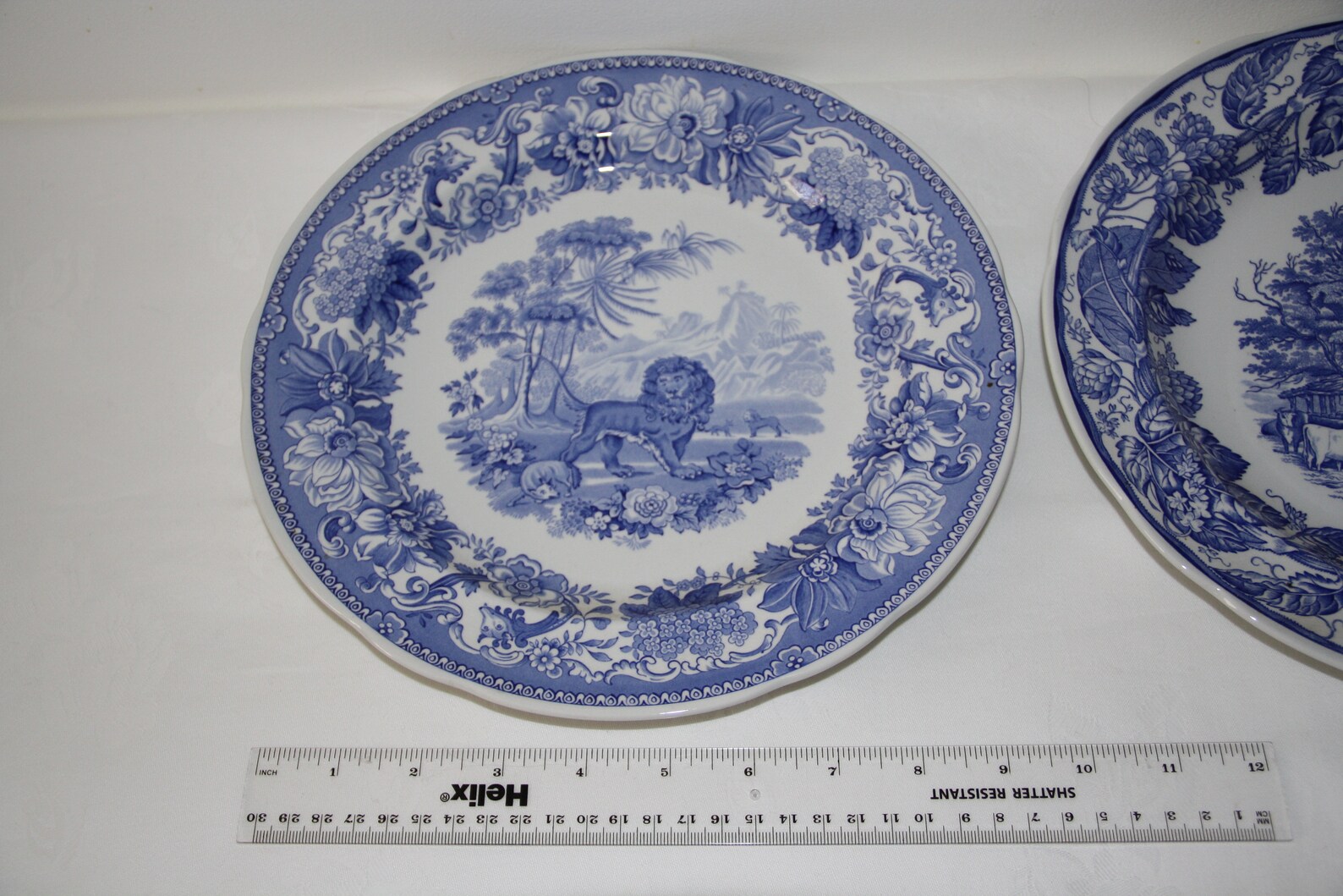 Three Spode Plates From the Spode Blue Room Collection: Aesop's Fables ...