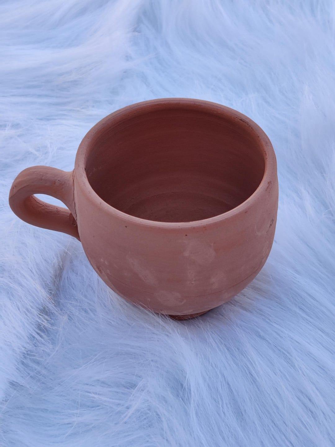Pack of 3 Handcrafted Moroccan Clay Eco Mugs – Authentic Artisan ...