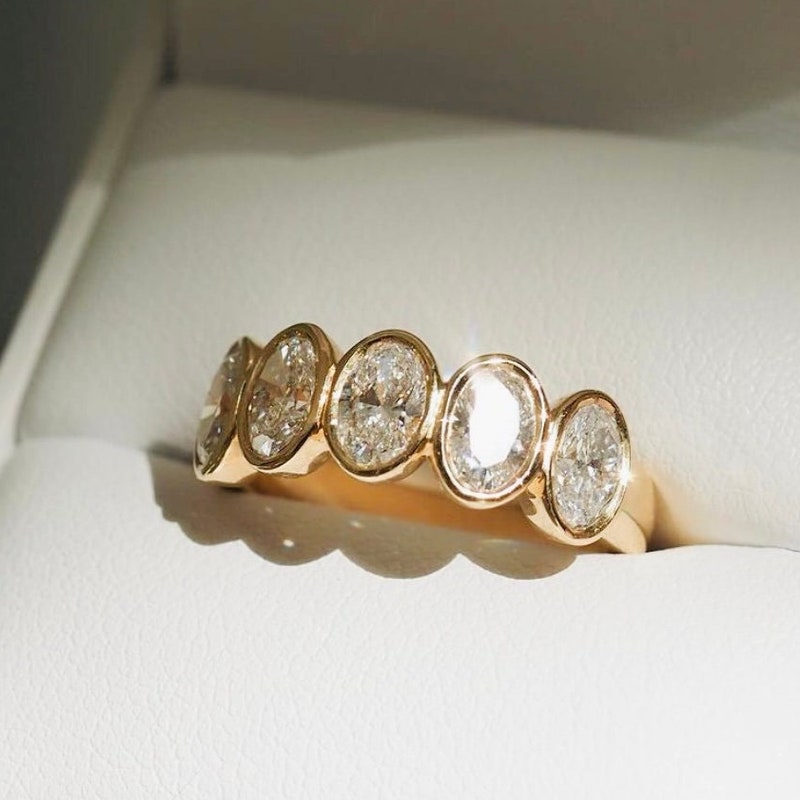 Multi Diamond Ring - Etsy