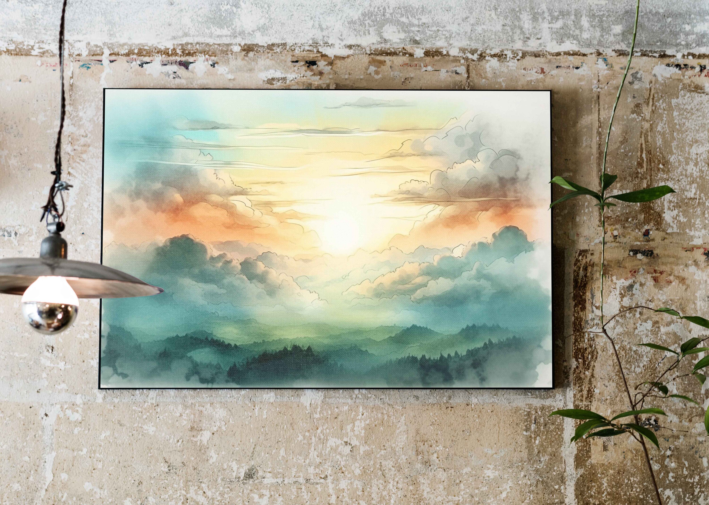 Printable Printable Prints Colorful Sunrise Poster Picture - Etsy