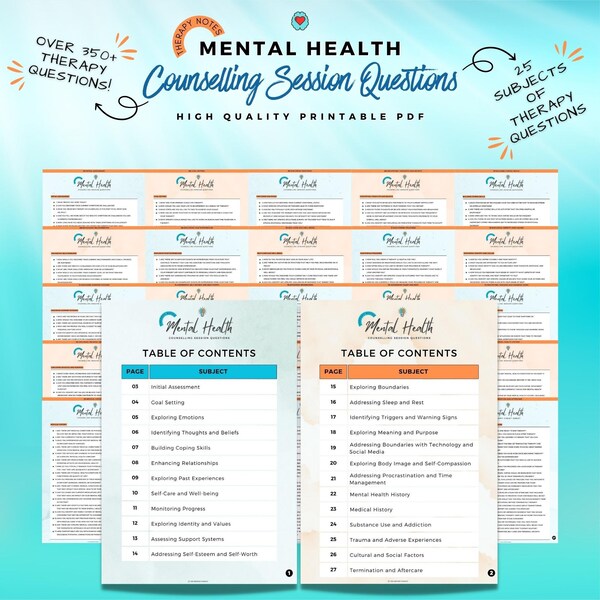 Therapy Cheat Sheet Intake - Etsy