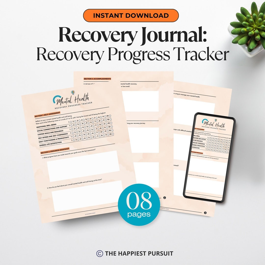Mental Health Goal-setting RECOVERY PROGRESS WORKSHEET Tracker Template ... Mental Health Goal-setting RECOVERY PROGRESS WORKSHEET Tracker Template ...