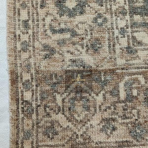 Muted Oushak Rug, 9x12 Handmade Natural Area Rug for Home & Office ...