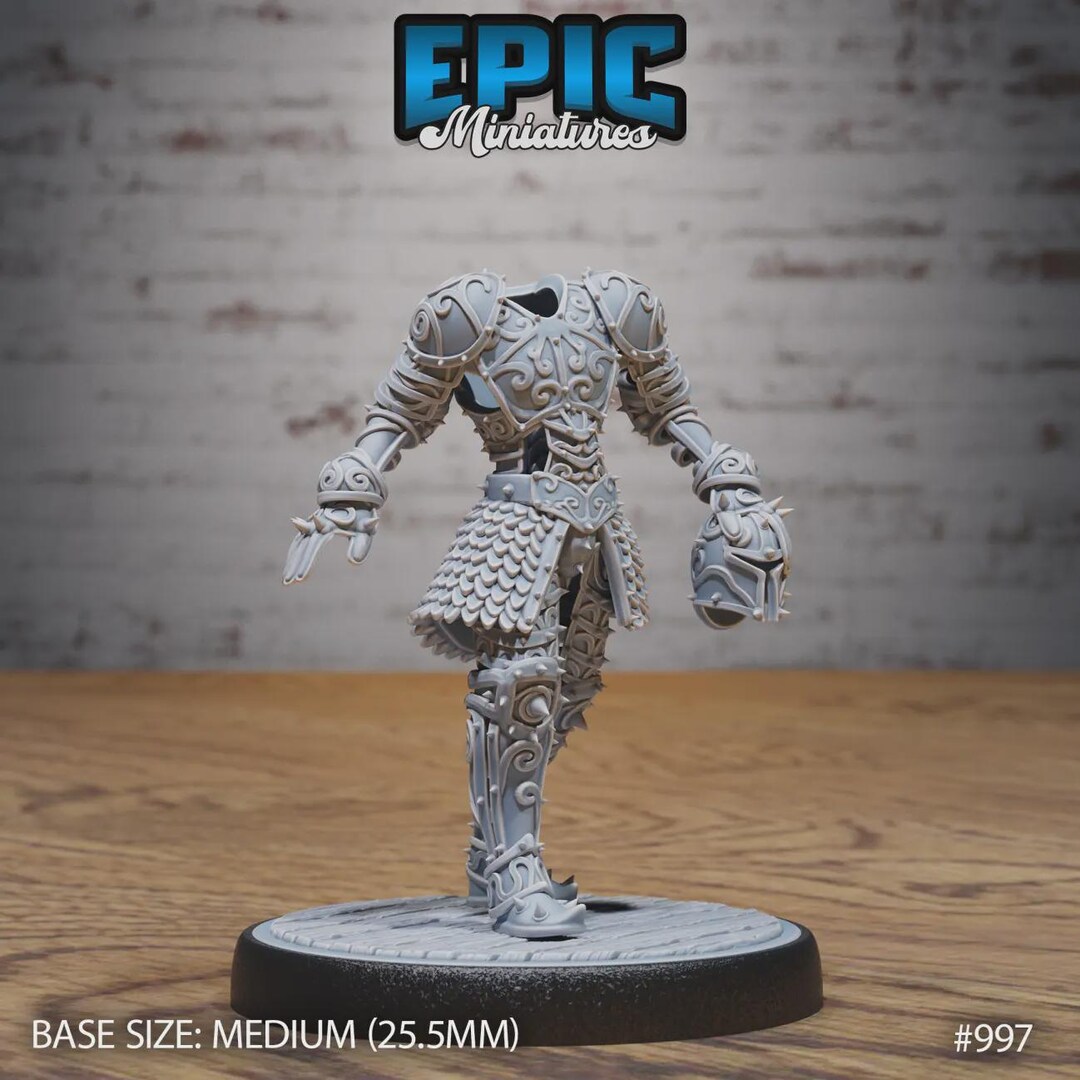 Epic Miniatures - Animated Armor - Figurine Résine - Etsy